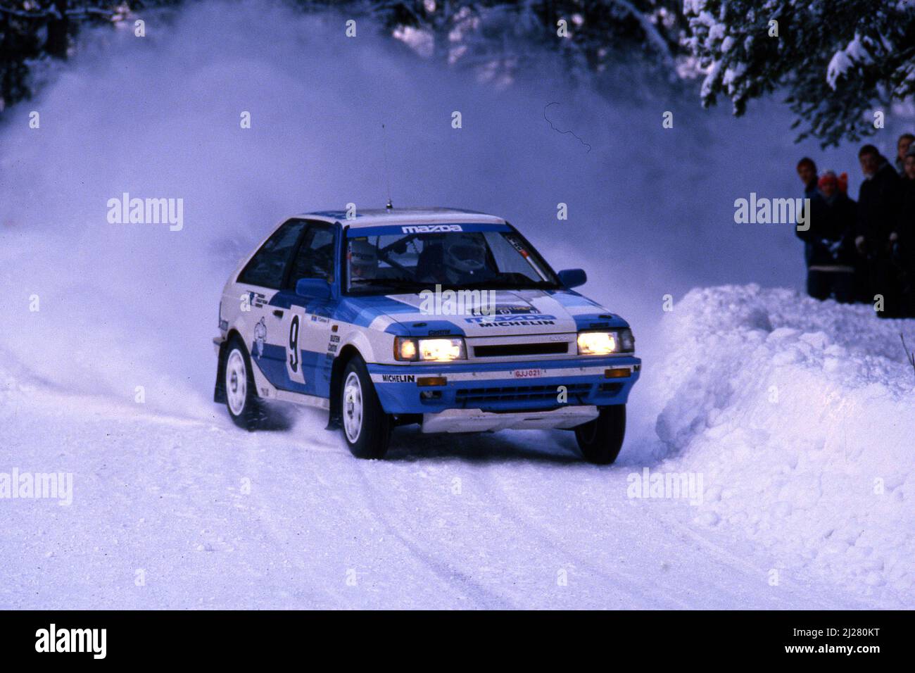Ingvar Carlsson (SWE) Per Carlsson (SWE) Mazda 323 4WA GrA Mazda Rally ...
