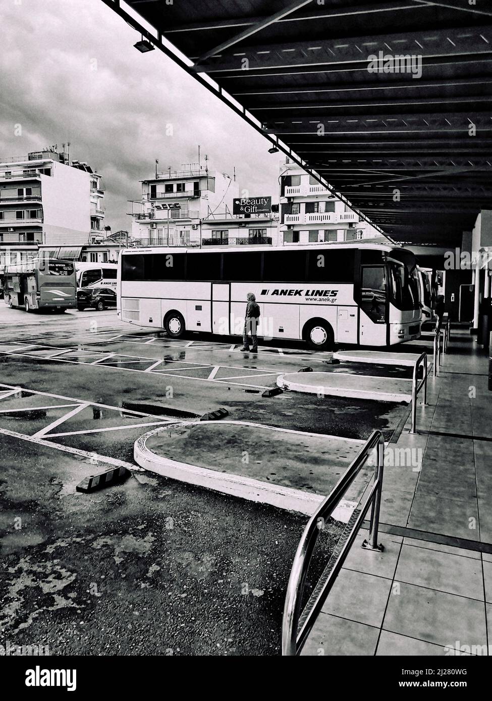 Bus Station, Chania, Crete, Greece Stock Photo - Alamy