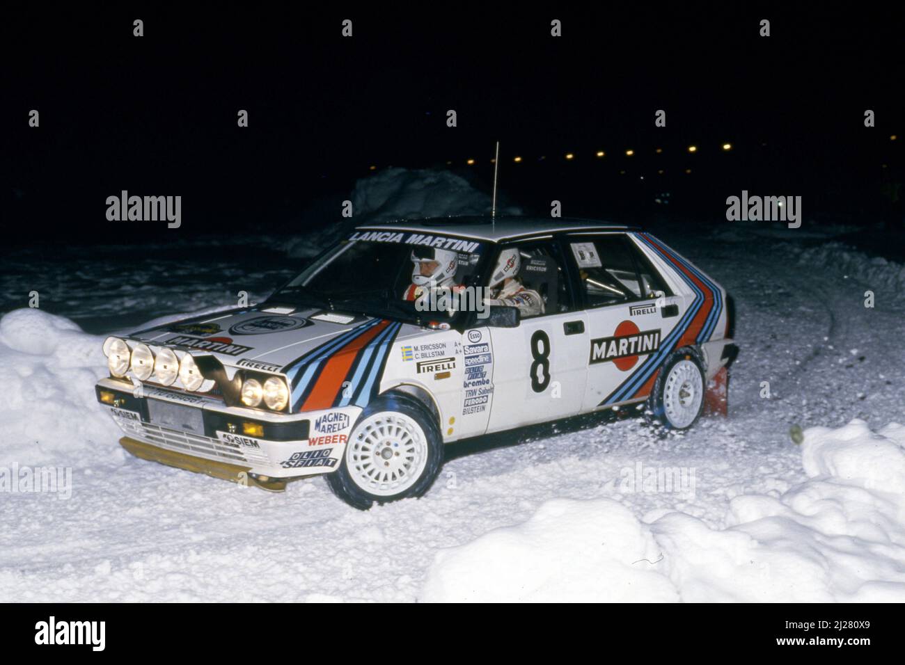 Mikael Ericsson (SWE) Claes Billstam (SWE) Lancia Delta HF 4WD GrA ...