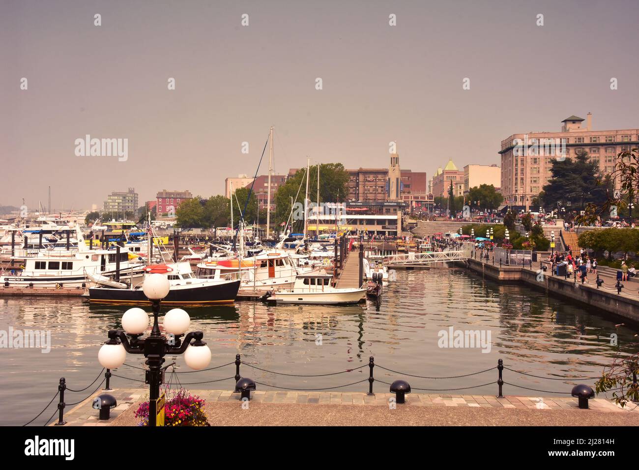 Victoria Harbour Waterfront, Vancouver Island, British Columbia, Canada ...