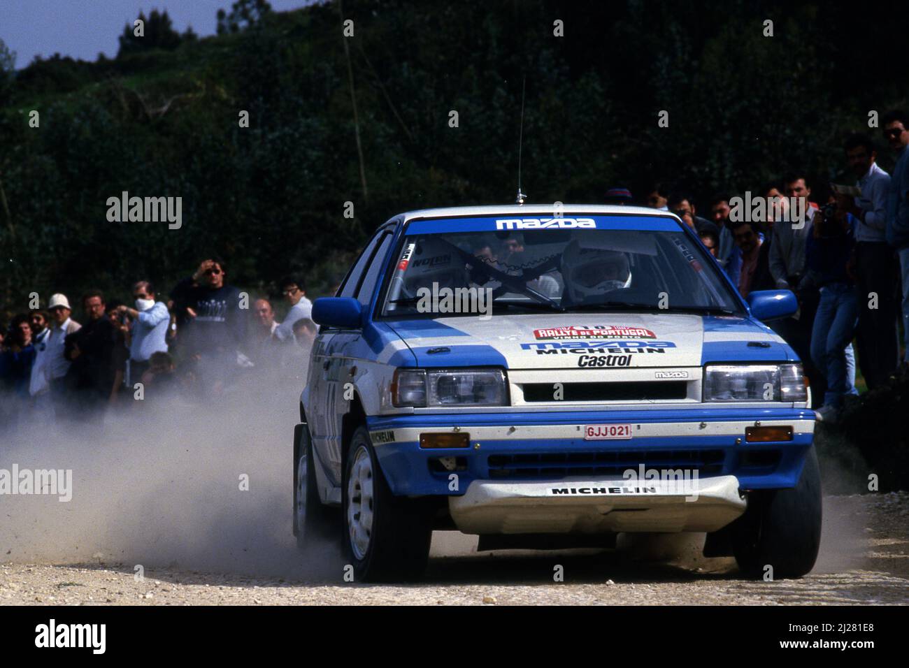 Ingvar Carlsson (SWE) Per Carlsson (SWE) Mazda 323 4WA GrA Mazda Rally ...