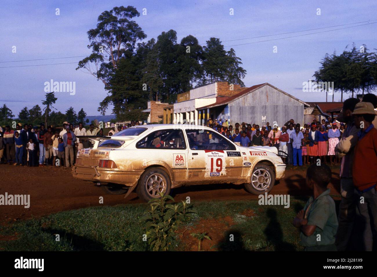 Johnny Hellier (EAK) David Williamson (EAK) Ford Sierra RS Cosworth GrA AVA Sport Stock Photo ...