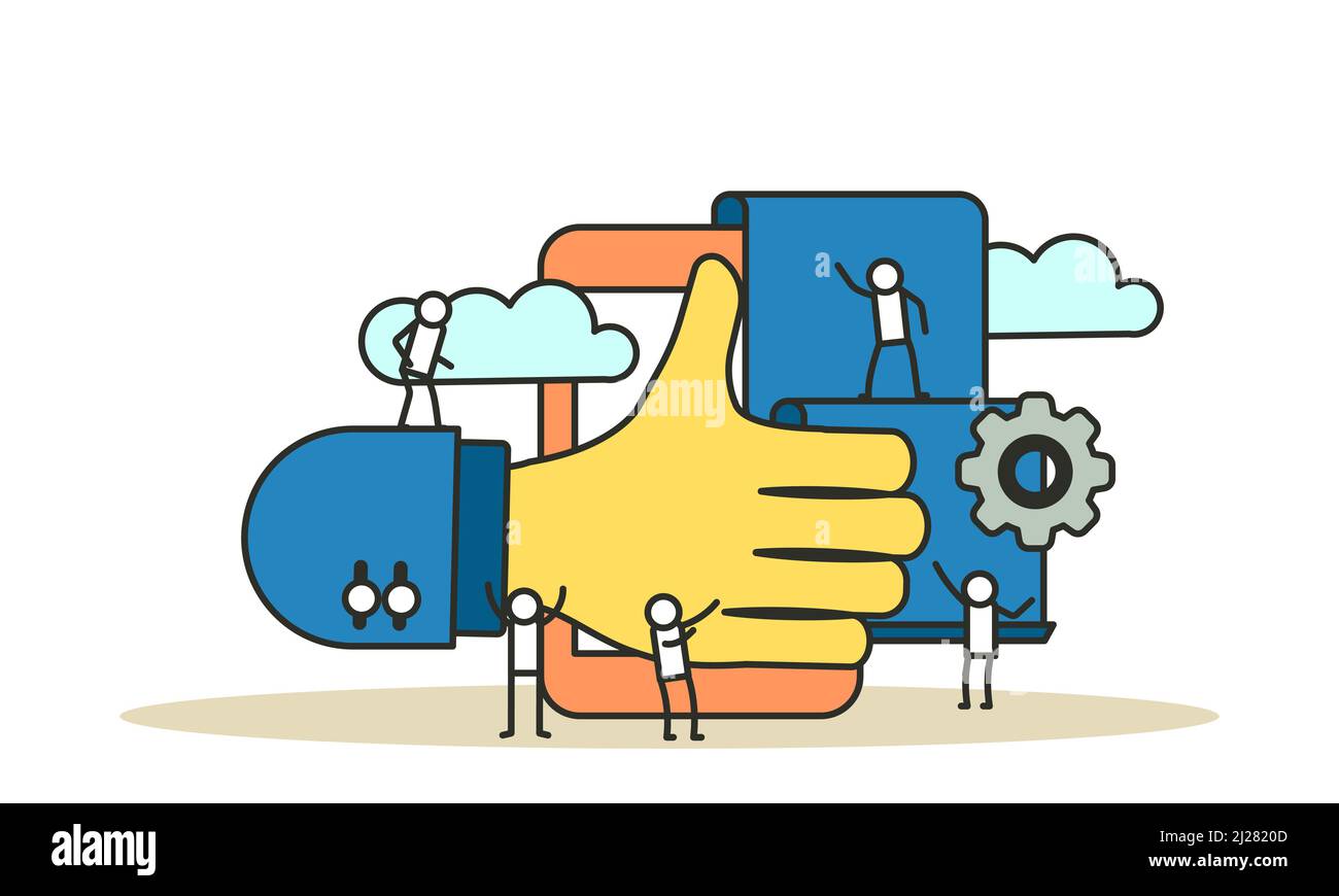 Business relationship vector appreciation document cooperation ...