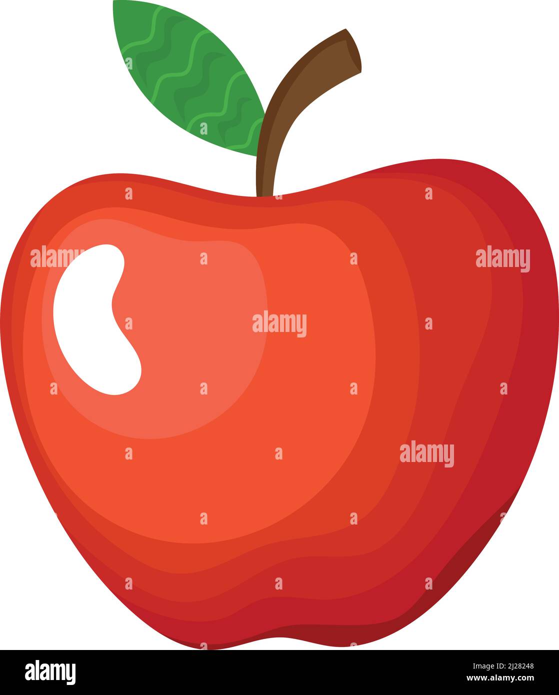 apple fresh fruit Stock Vector Image & Art - Alamy