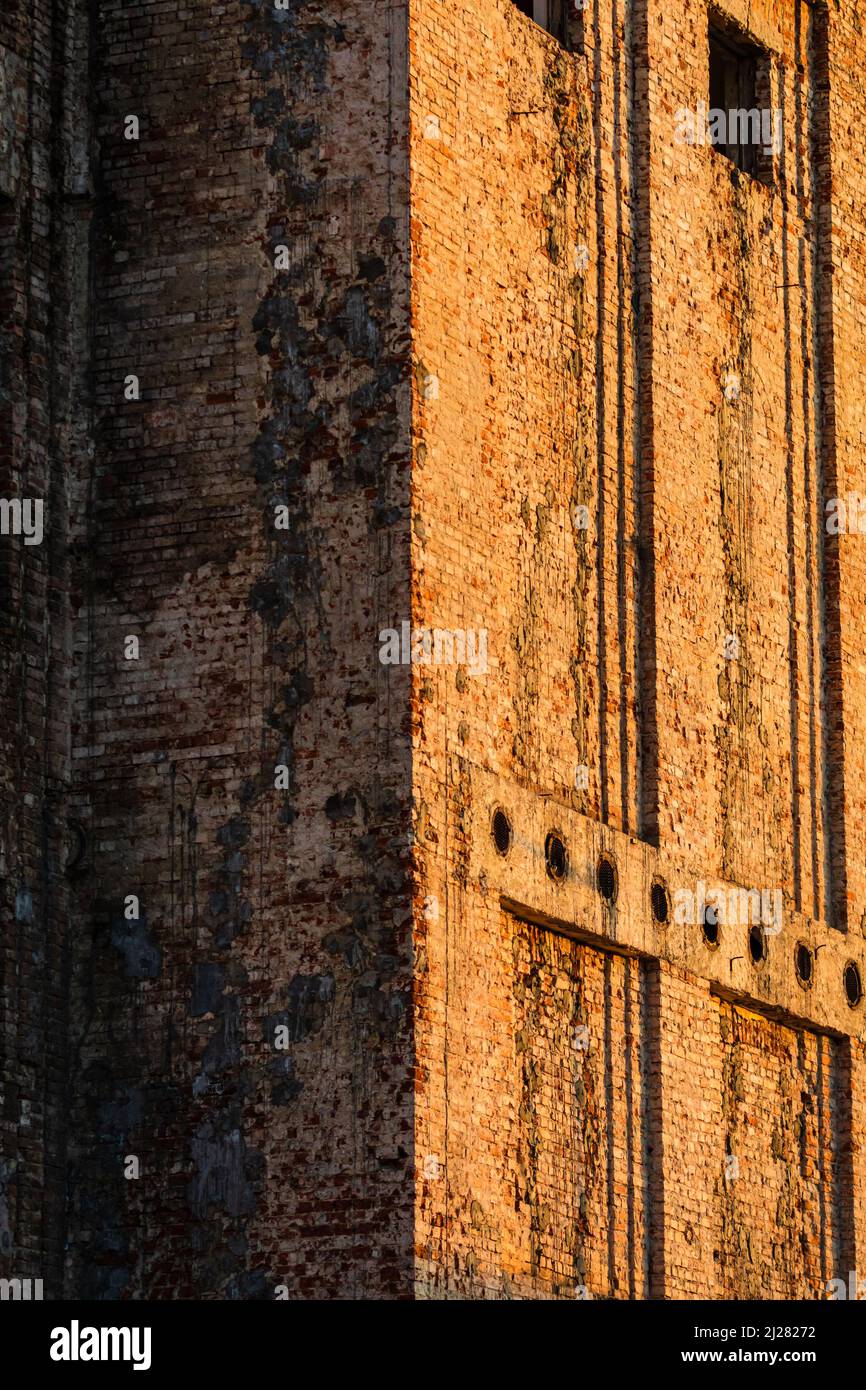 Old brick building in Bucharest downtown Stock Photo - Alamy
