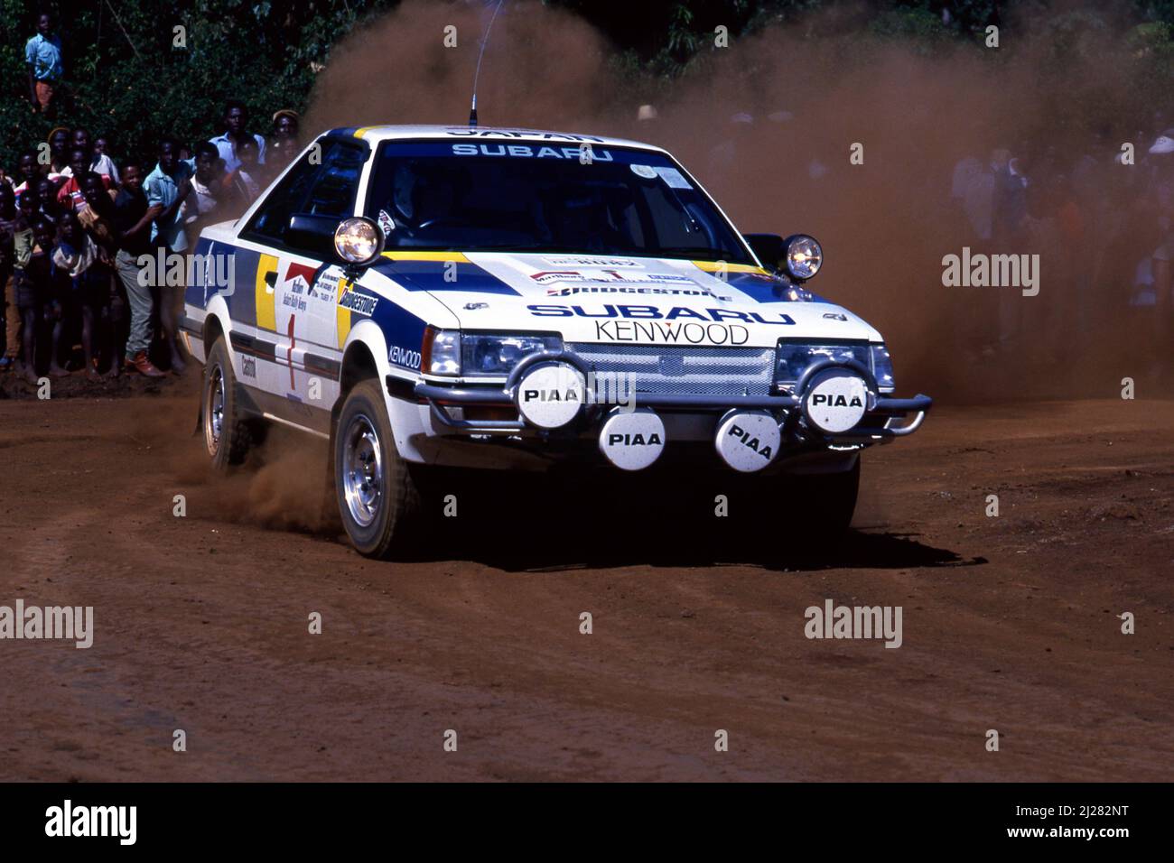 Ari Vatanen (FIN) Christian Tilber Gilbert (FRA) Subaru Coupe'4WD Turbo ...