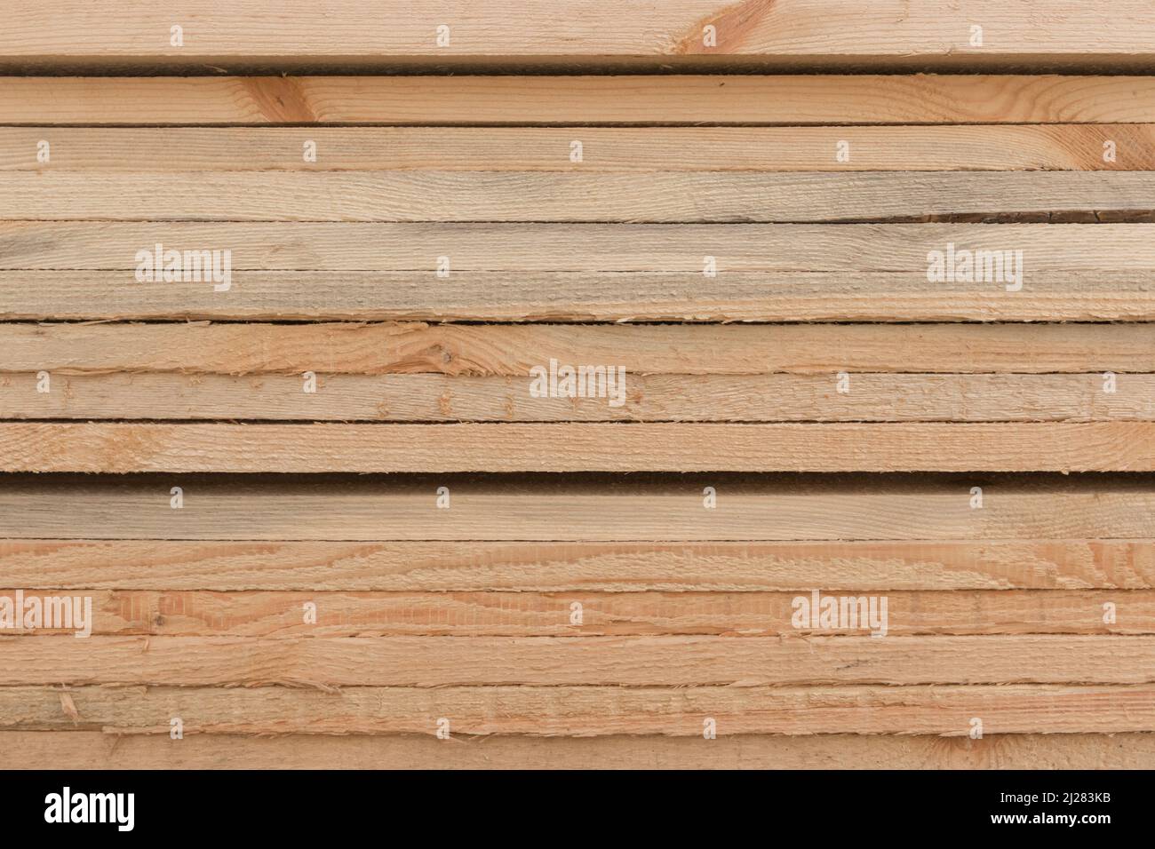 Wood stack storage of timber materials and lumber pile industry Stock ...