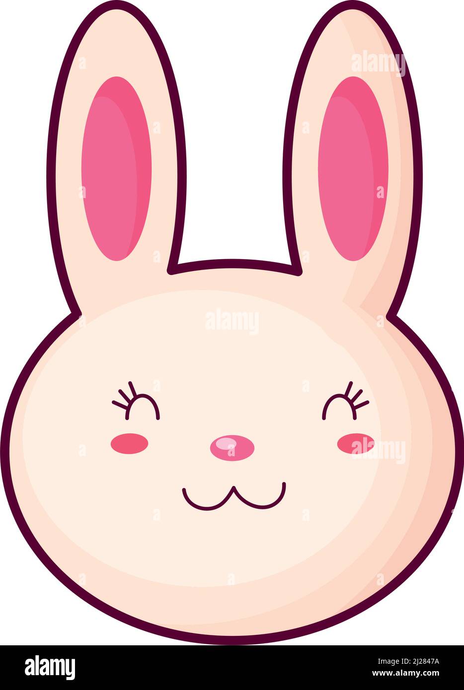 rabbit kawaii comic character Stock Vector Image & Art - Alamy