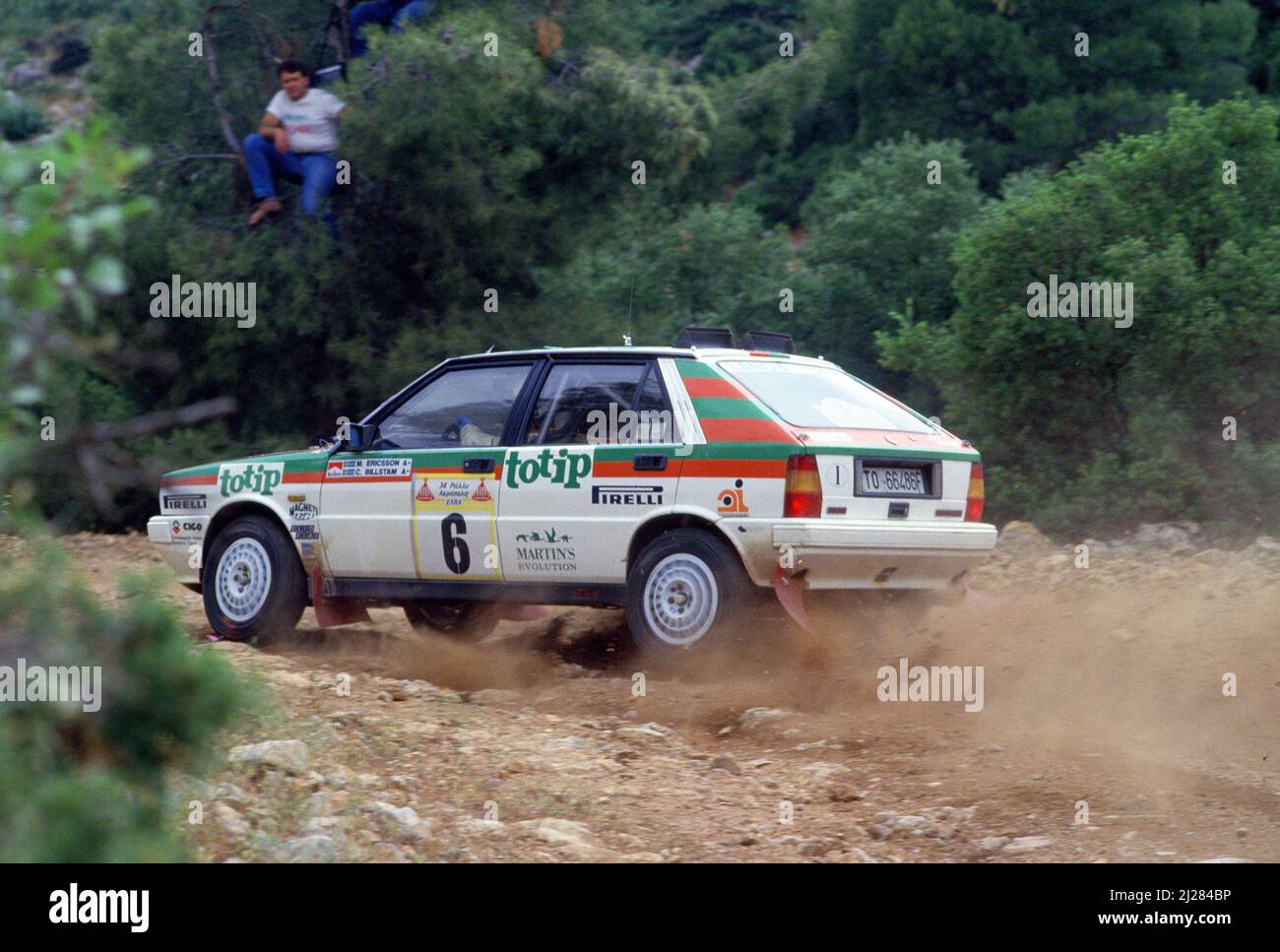 Mikael Ericsson (SWE) Claes Billstam (SWE) Lancia Delta HF 4WD GrA ...