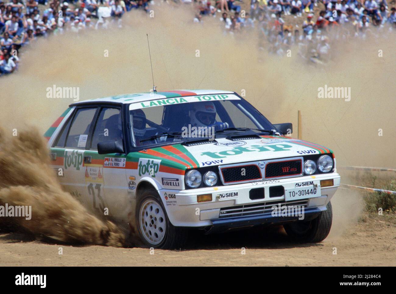Alessandro Alex Fiorio (ITA) Luigi Pirollo (ITA) Lancia Delta HF 4WD ...