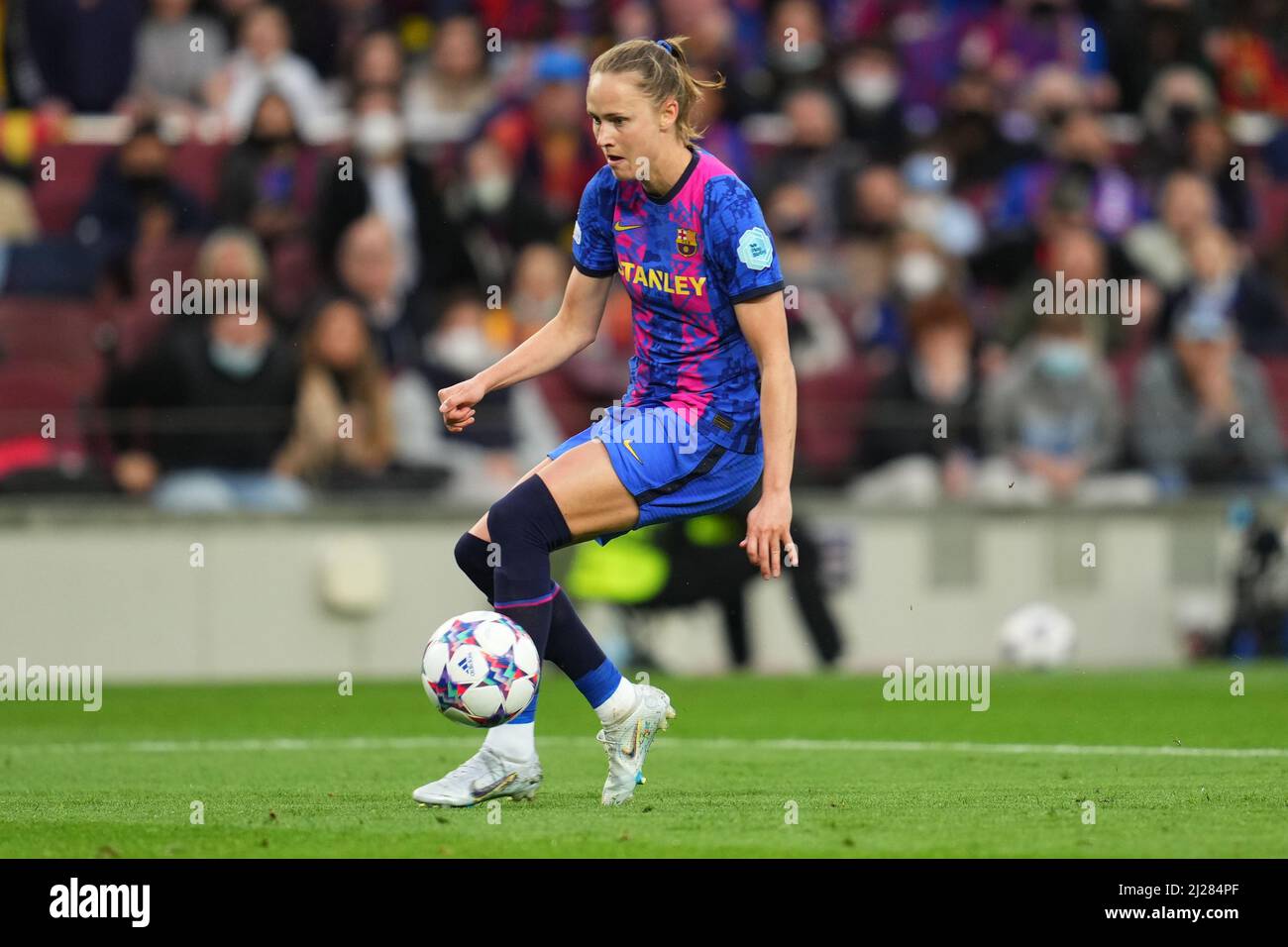 Caroline Graham Hansen of FC Barcelona during the UEFA Women’s ...
