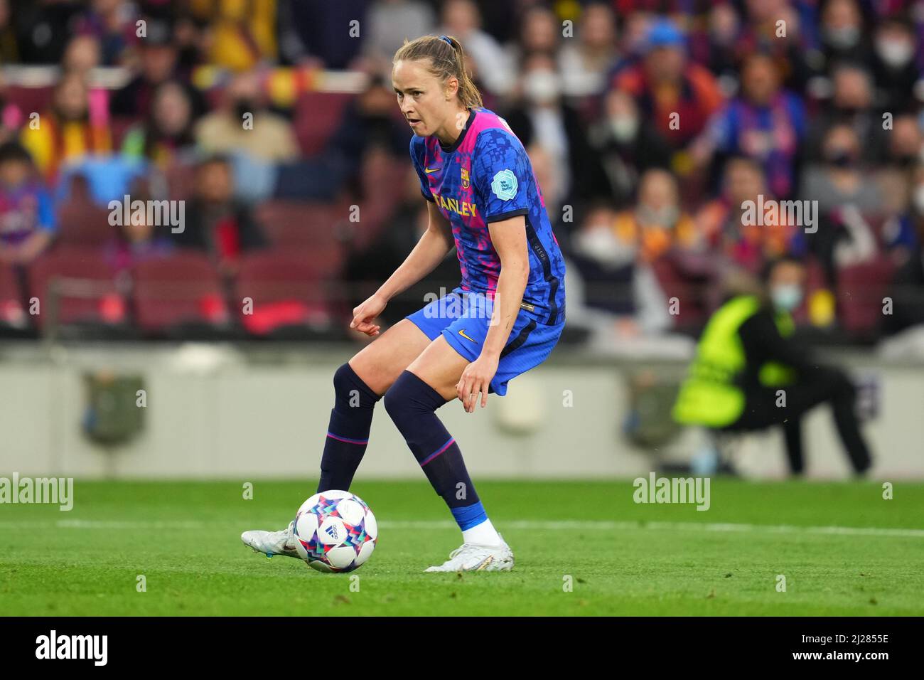 Caroline Graham Hansen of FC Barcelona during the UEFA Women’s ...
