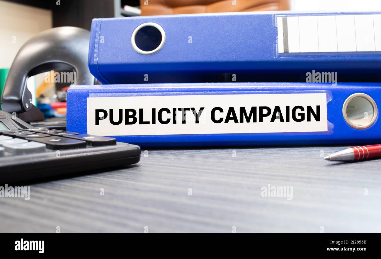 Publicity Campaign. The meeting at the white office table Stock Photo ...