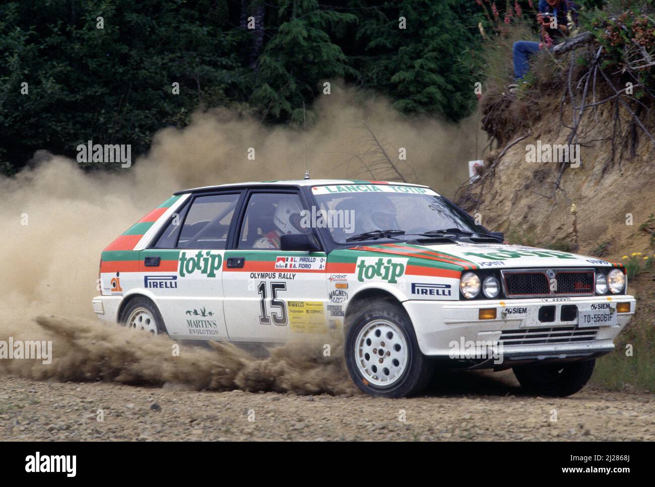 Alessandro Alex Fiorio (ITA) Luigi Pirollo (ITA) Lancia Delta HF 4WD ...
