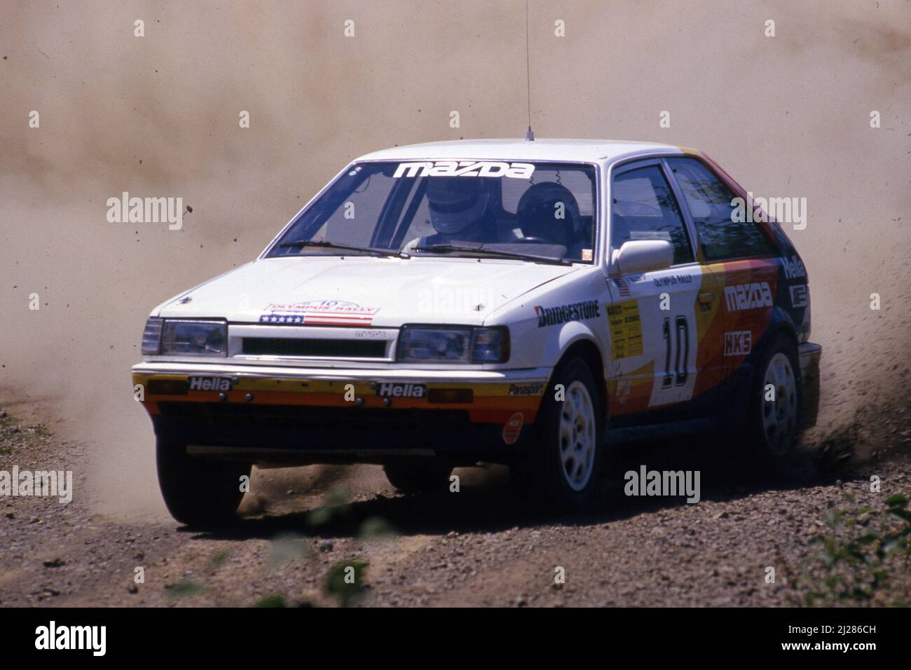 Rod Millen (NZ) John Bellefleur (CDN) Mazda 323 4WD GrA Mazda North ...