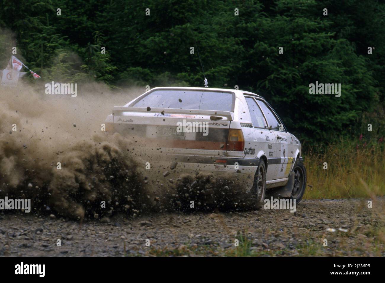 John Buffum (USA) Neil Wilson (GBR) Audi Coupe'Quattro GrA Stock Photo ...