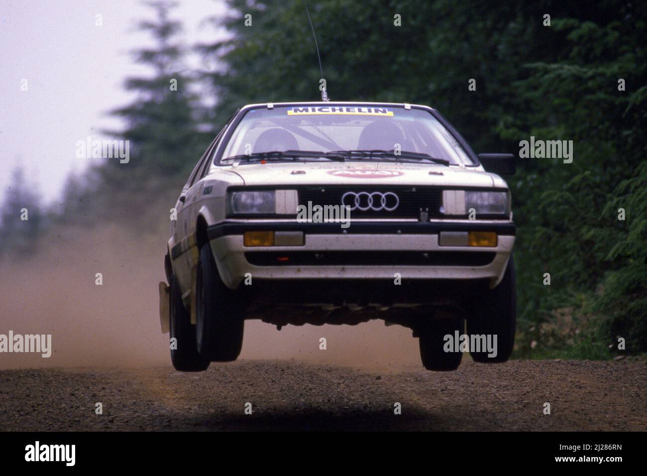 John Buffum (USA) Neil Wilson (GBR) Audi Coupe'Quattro GrA Stock Photo ...