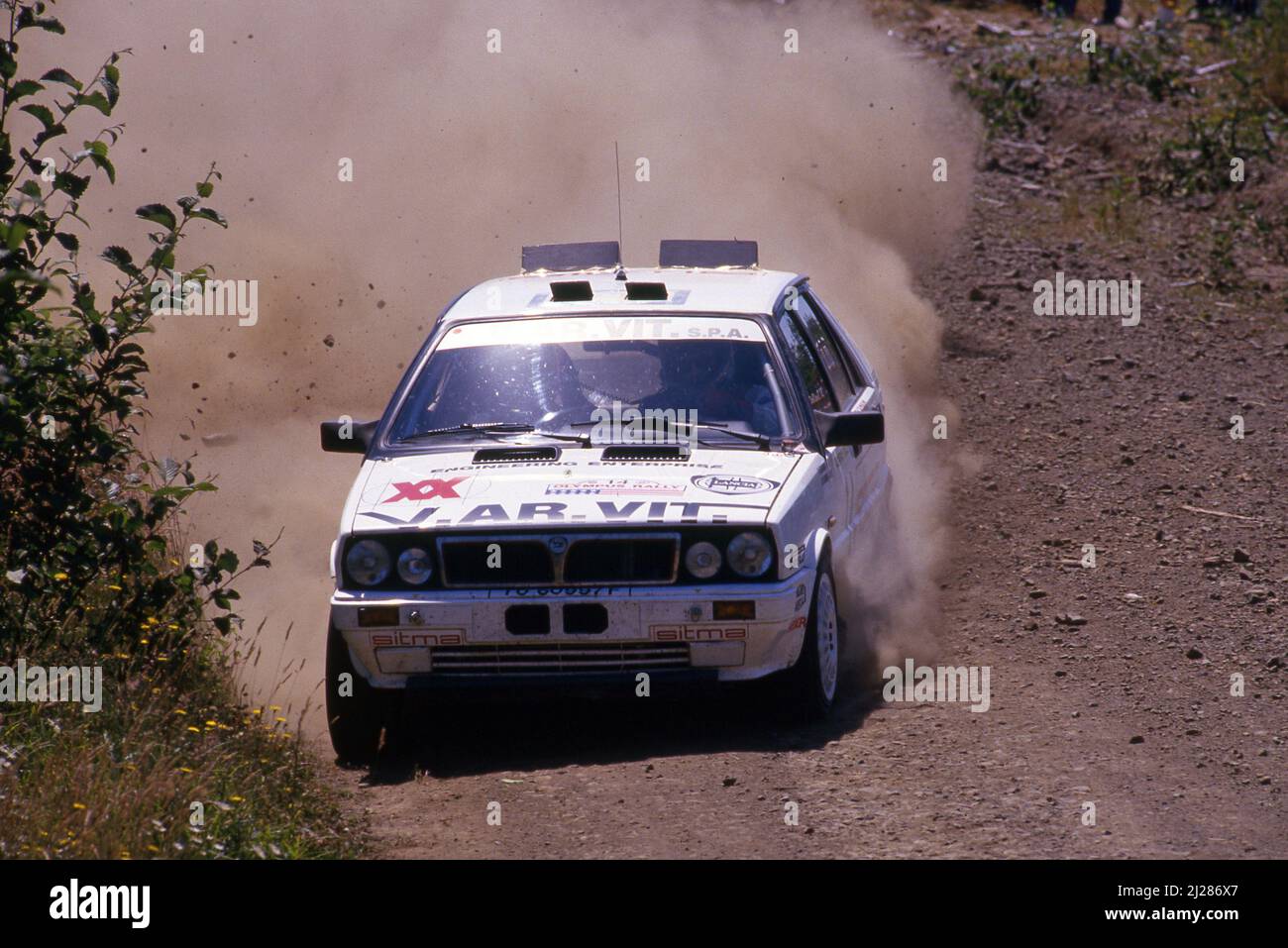 Paolo Alessandrini (ITA) Alessandro Alessandrini (ITA) Lancia Delta HF ...