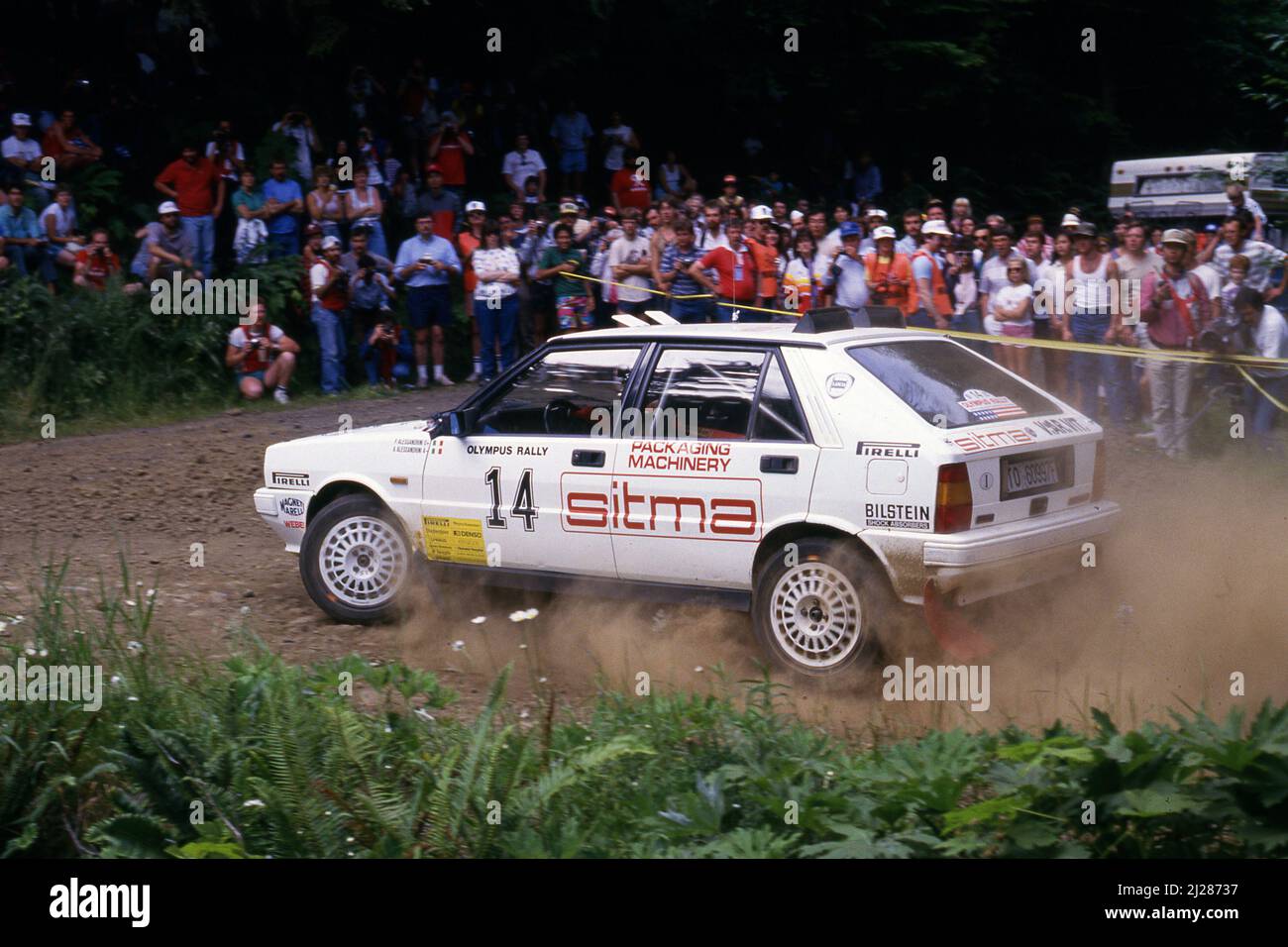 Paolo Alessandrini (ITA) Alessandro Alessandrini (ITA) Lancia Delta HF ...