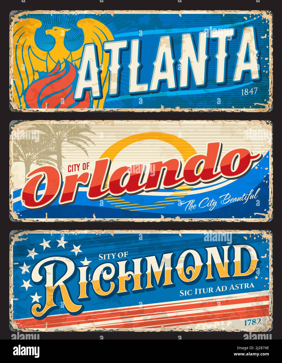 Richmond welcome sign Stock Vector Images - Alamy
