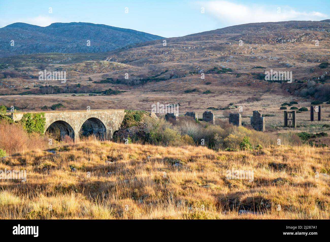 The Owencarrow Railway Viaduct by Creeslough in County Donegal ...