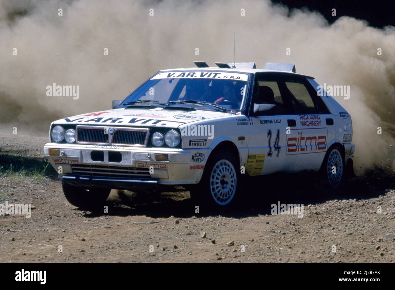 Paolo Alessandrini (ITA) Alessandro Alessandrini (ITA) Lancia Delta HF ...