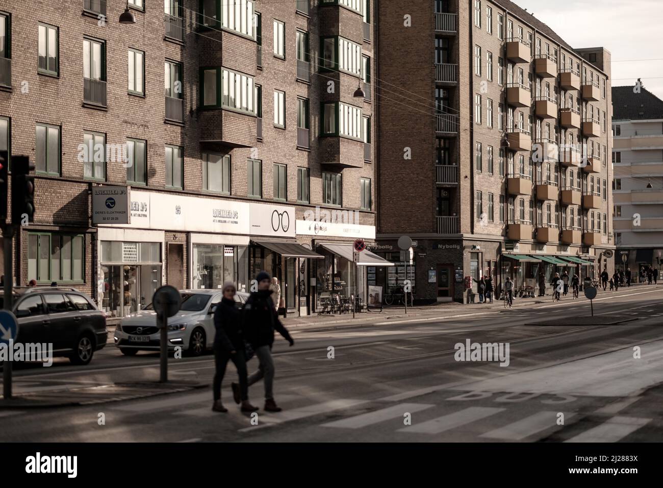 Pictures of daily life in Copenhagen, the capital city of Denmark Stock ...