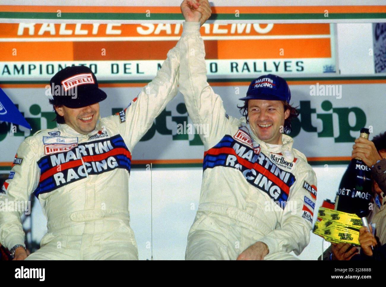 Massimo Miki Biasion (ITA) Tiziano Siviero (ITA) Lancia Delta HF 4WD ...