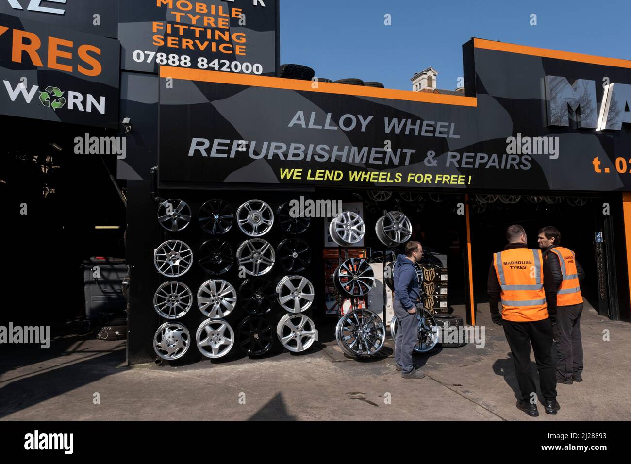 Mad House Tyres just off the Old Kent Road is well known locally for ...