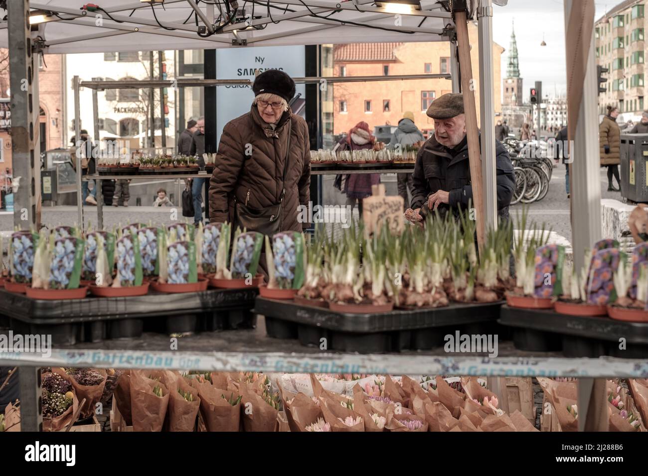 Pictures of daily life in Copenhagen, the capital city of Denmark Stock ...
