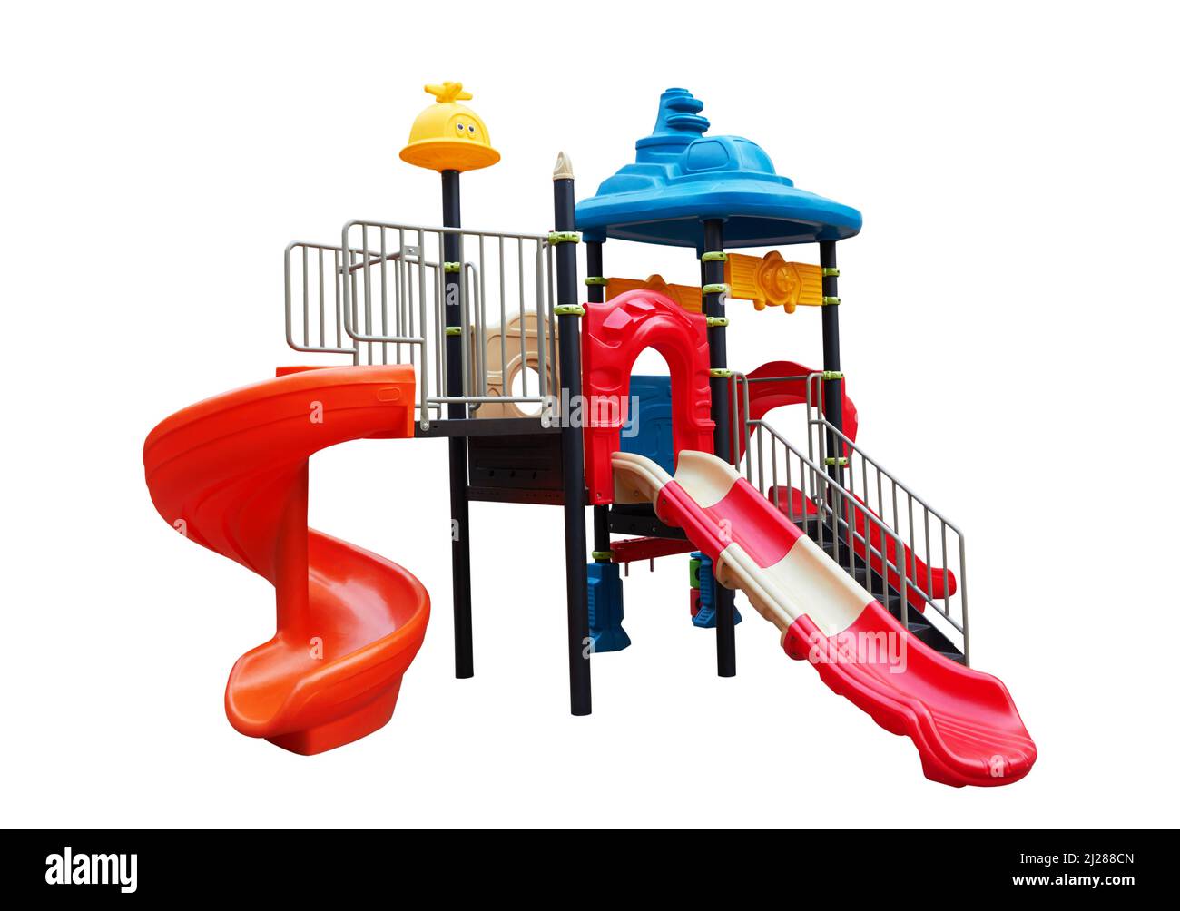 Playground for children isolated on white background Stock Photo - Alamy