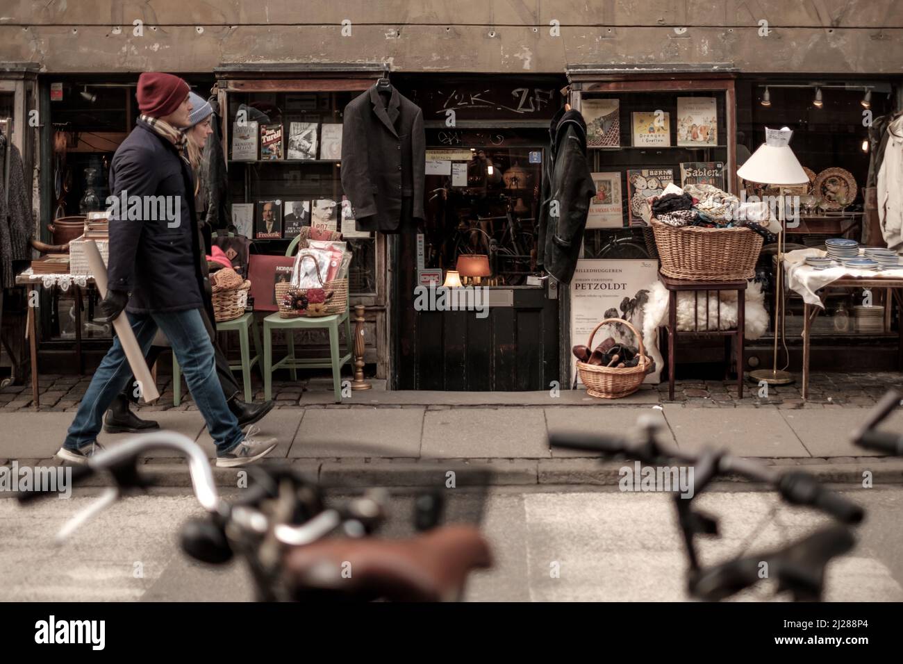 Pictures of daily life in Copenhagen, the capital city of Denmark Stock ...