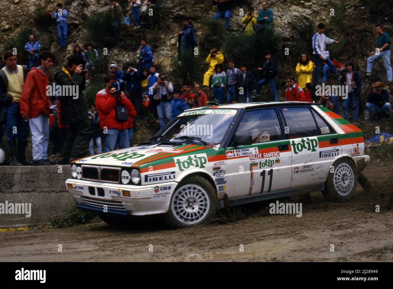 Alessandro Alex Fiorio (ITA) Luigi Pirollo (ITA) Lancia Delta HF 4WD ...