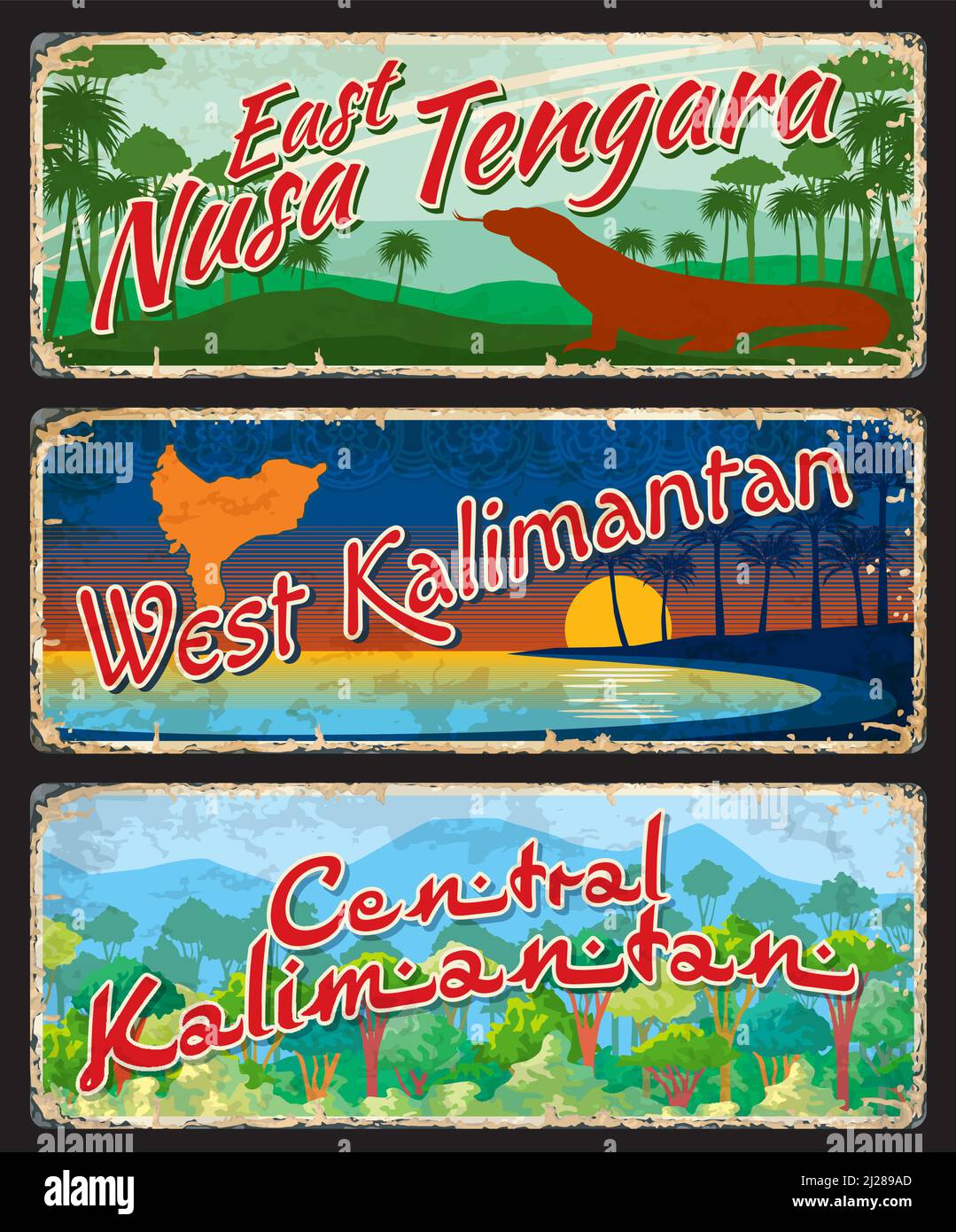 West kalimantan forest Stock Vector Images - Alamy