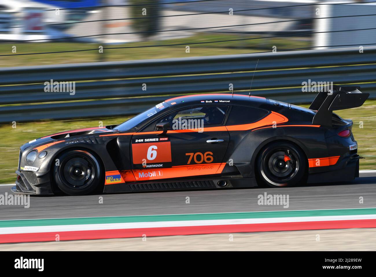 Scarperia, 24 March 2022: Bentley Continental GT3 of Team BoDa by Bas ...