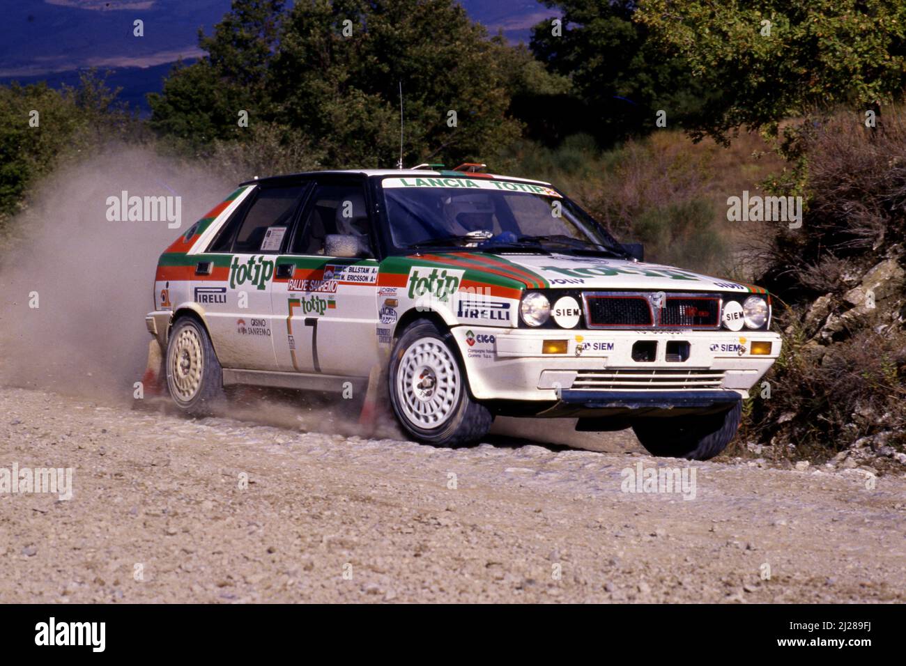 Mikael Ericsson (SWE) Claes Billstam (SWE) Lancia Delta HF 4WD GrA ...
