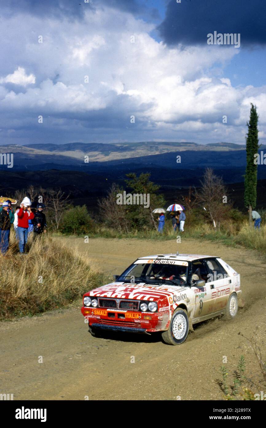 Paolo Alessandrini (ITA) Alessandro Alessandrini (ITA) Lancia Delta HF ...