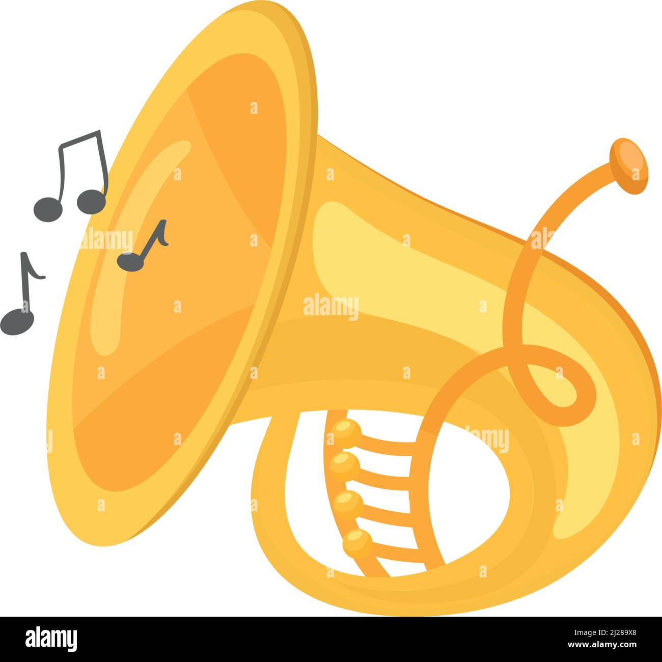 horn musical instrument Stock Vector Image & Art - Alamy