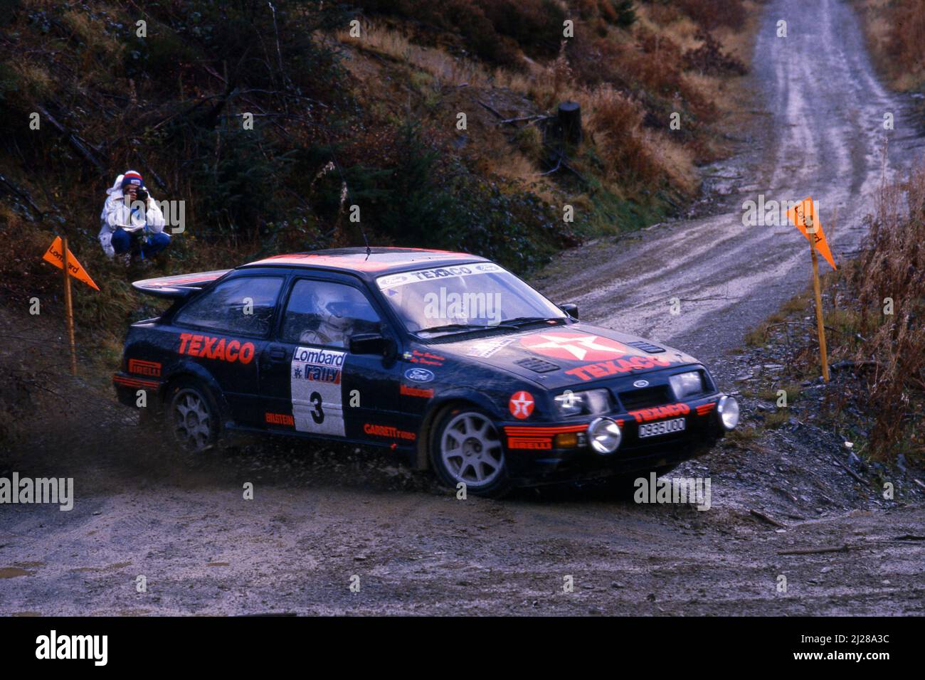 Stig Blomqvist (SWE) Bruno Berglund (SWE) Ford Sierra RS Cosworth GrA ...