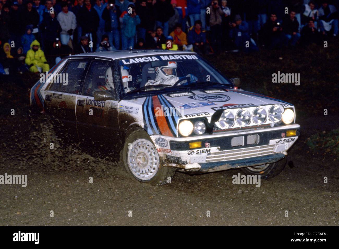 Mikael Ericsson (SWE) Claes Billstam (SWE) Lancia Delta HF 4WD GrA ...