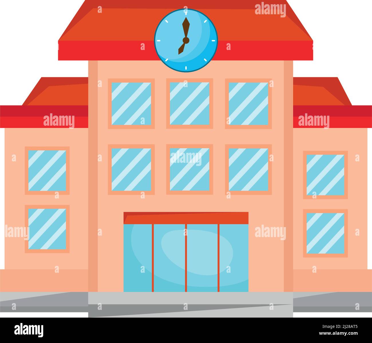 school front facade Stock Vector Image & Art - Alamy