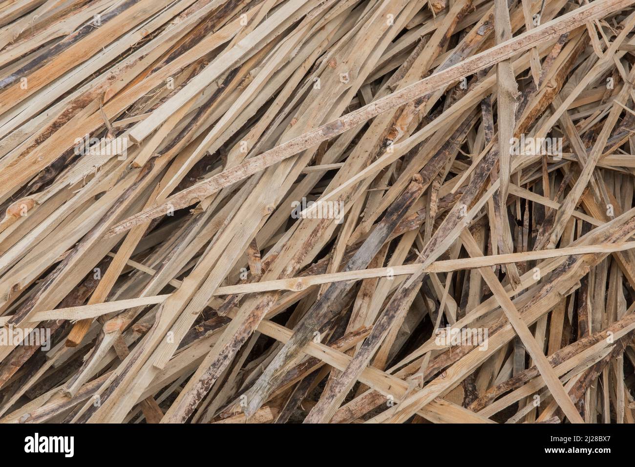 Wood stack storage of timber materials and lumber pile industry Stock ...