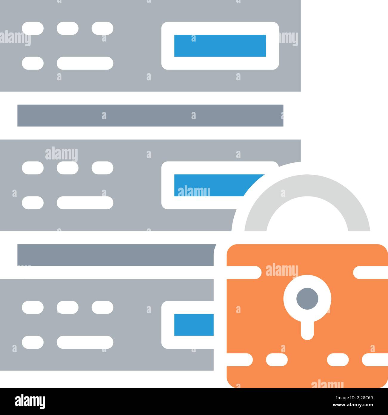 Vector safe server, data center, web hosting white line icon Stock Vector Image & Art - Alamy