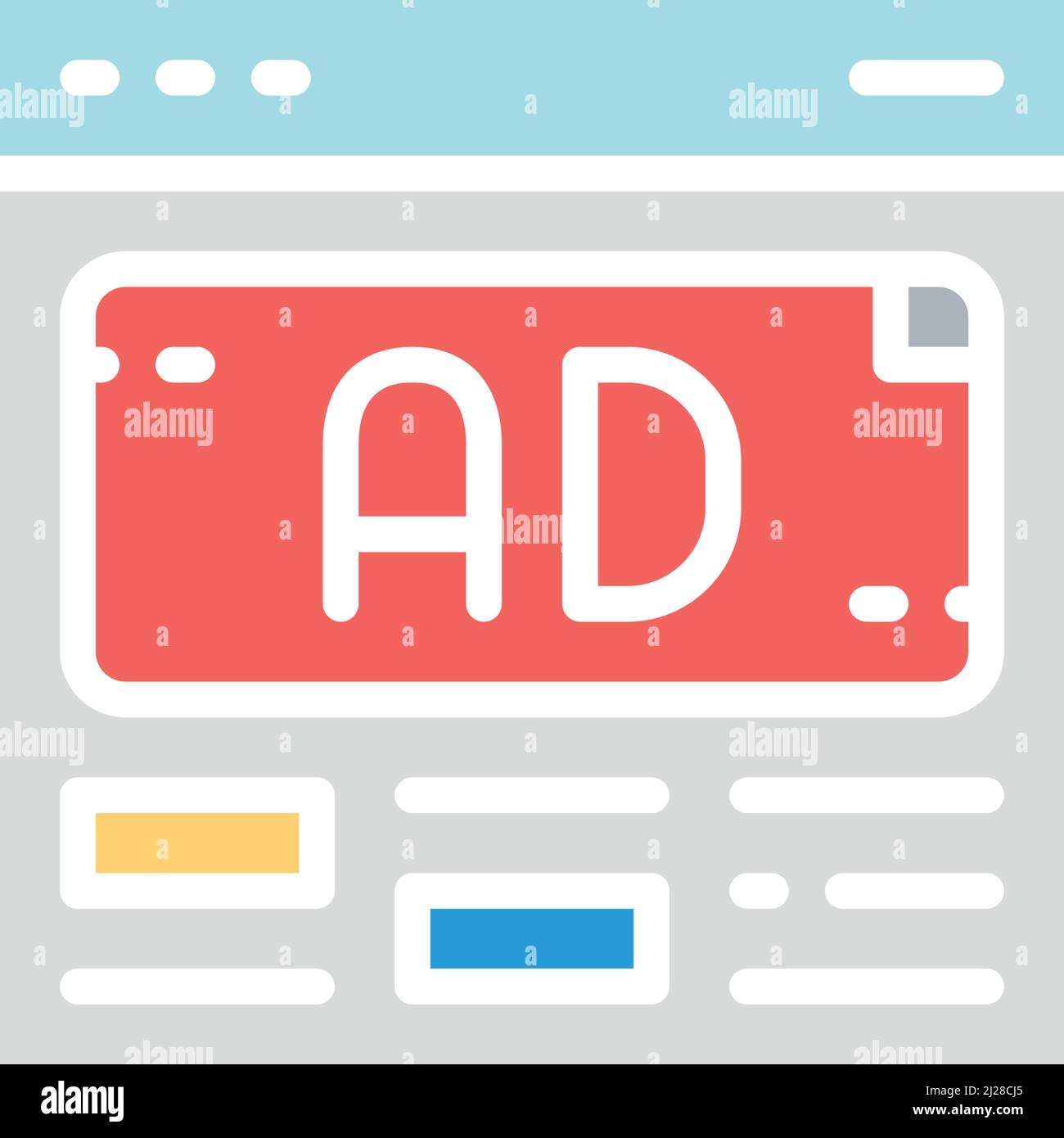 Vector ad, advertisement, media marketing white line icon Stock Vector ...