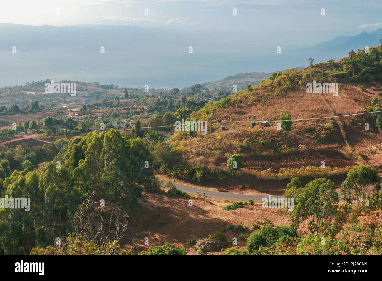 Scenic mountain landscapes at Kerio Valley seen from Iten, Kenya Stock ...