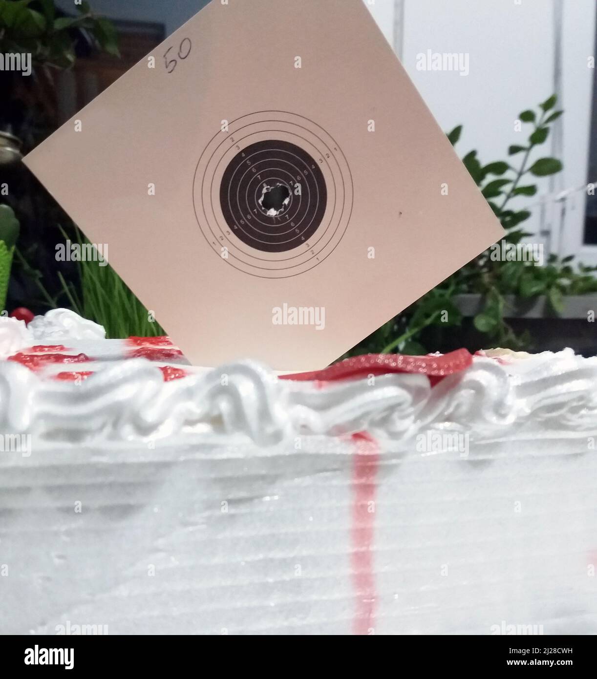 A photo of a paper shooting target Stock Photo - Alamy