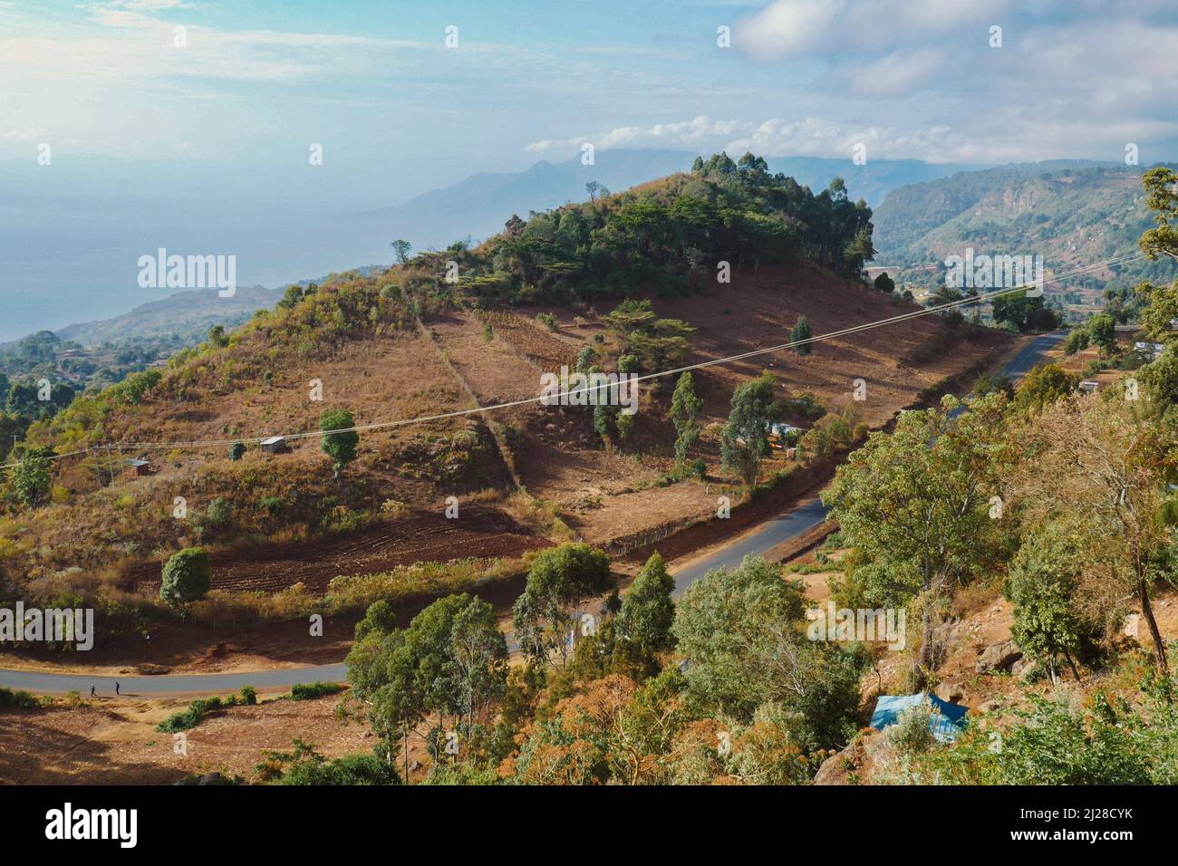 Scenic mountain landscapes at Kerio Valley seen from Iten, Kenya Stock ...