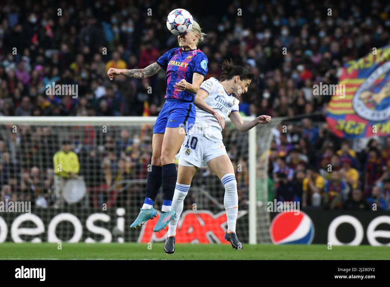 March 30, 2022, Barcelona, Spain: Maria Leon of FC Barcelona in action ...