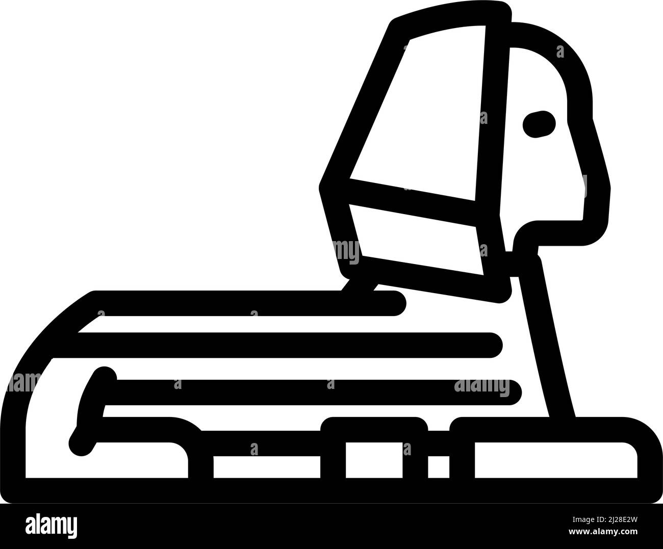 sphinx egypt monument line icon vector illustration Stock Vector Image ...