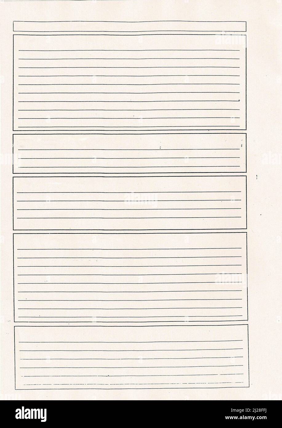 blank form on light yellow paper useful as a background Stock Photo - Alamy